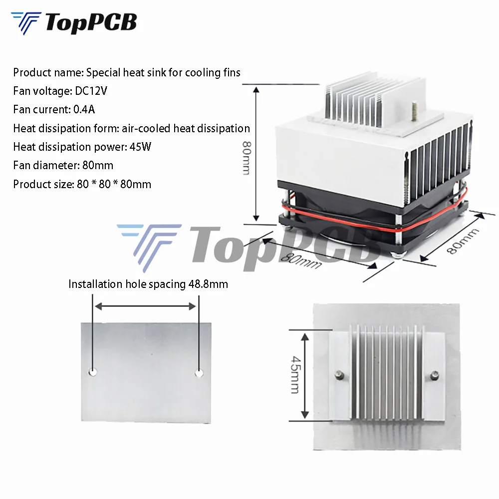 XH-X191 Radiator dedicated for refrigeration fins TEC semiconductor ...