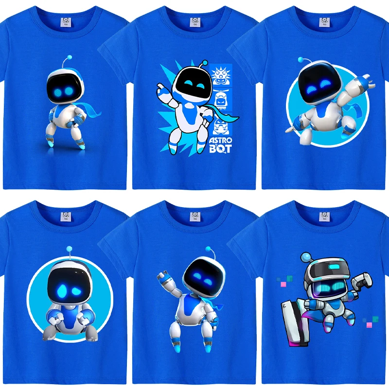 New-Astro-Bot-T-shirts-for-Children-Cute-Cartoon-Figure-Graphic-T ...