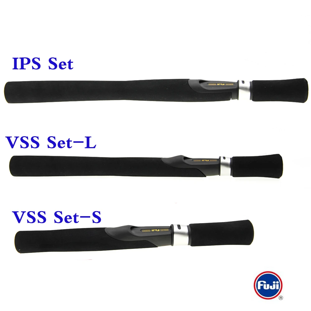 Original Fuji Reel Seat VSS IPS and black EVA Handle with butt Cap set for Spinning Fishing Rod