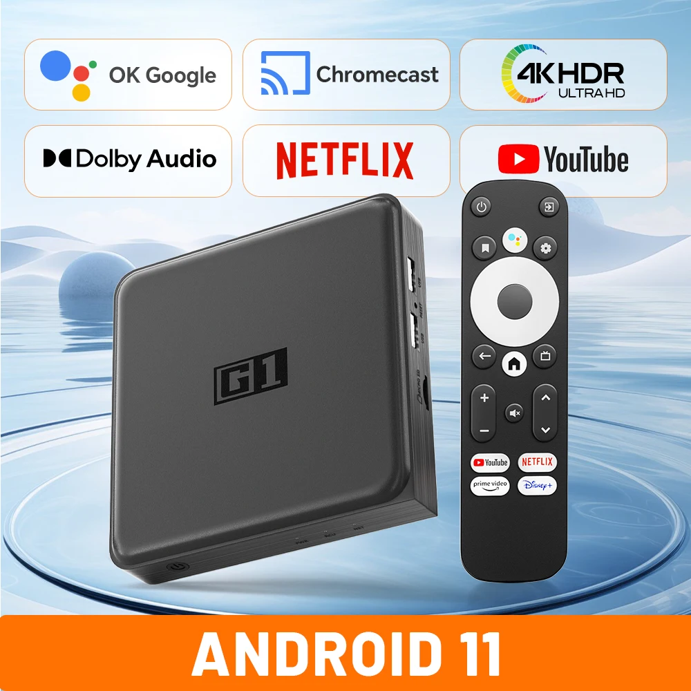Android-11-Smart-TV-Box-G1-4K-60fps-for-Netflix-HDR10-Videos-and-Movies ...
