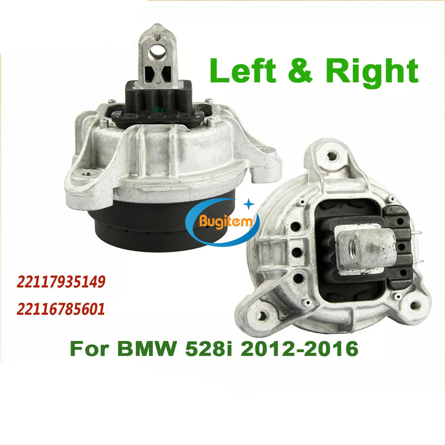 2PCS Front Left & Right Engine Motor Mounts Kit Set 22116785601 ...