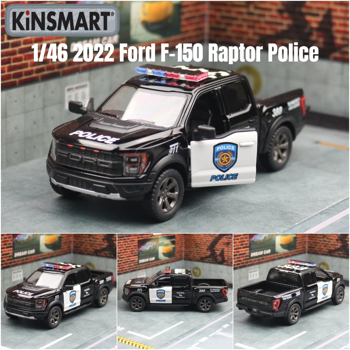 KiNSMART-Toy-Car-Model-1-46-2022-Ford-F-150-Raptor-Police-Truck-Diecast ...