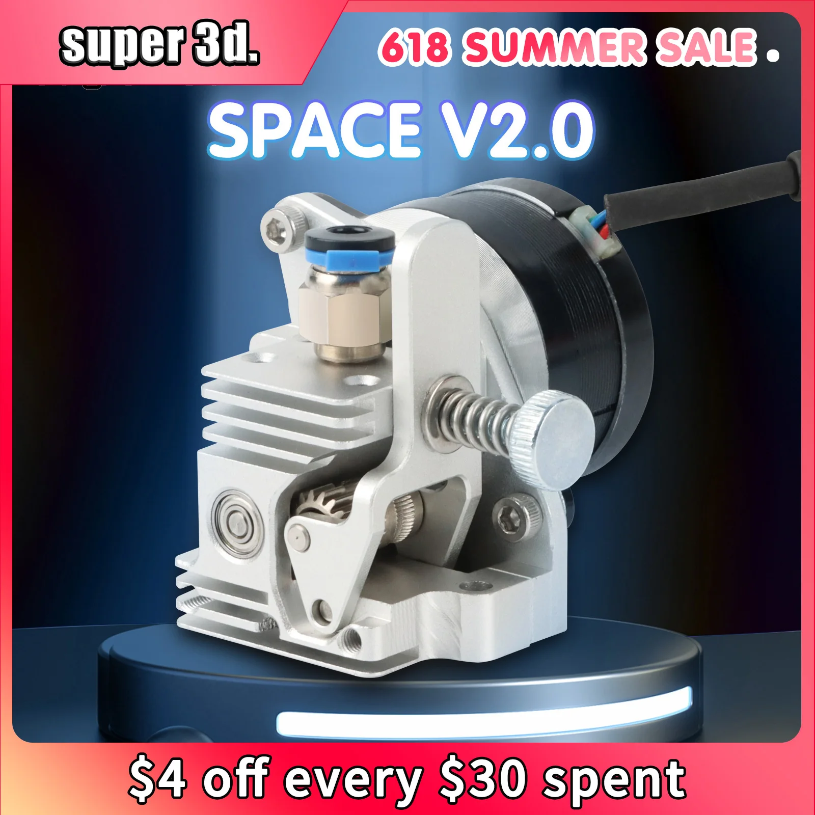 Extruder V2.0 With Motor Double Gear Direct Drive Compatible Voron 2.4 Ender3 Cr10 Pla Pei Tpu ...