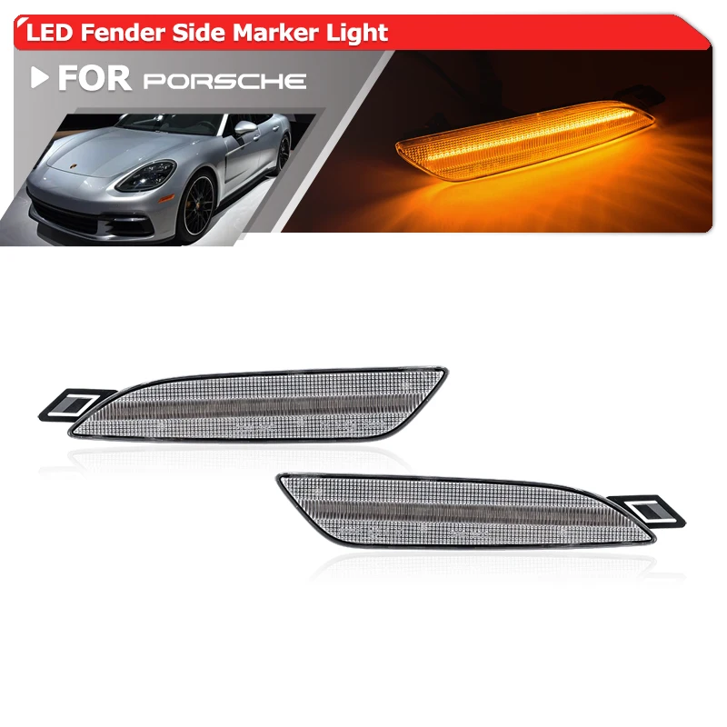 For-Porsche-Panamera-970-LCI-2014-2016-Led-Side-Marker-Lights-Auto ...