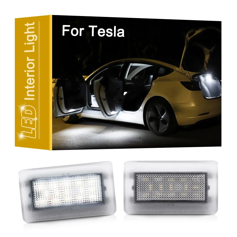 White-LED-Door-Courtesy-Luggage-Trunk-Footwell-Light-Assembly-For-Tesla ...