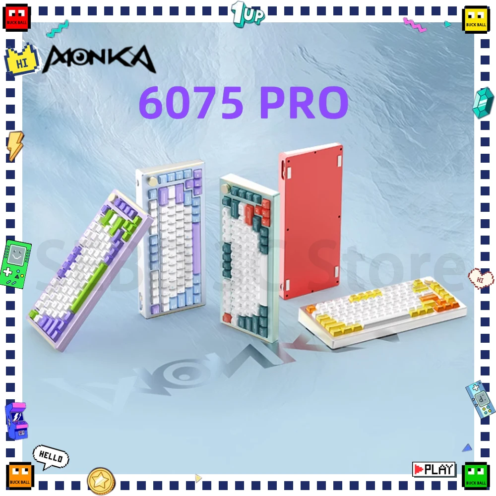 MONKA-Kit-de-teclado-mec-nico-6075-Pro-Junta-de-Intercambio-en-caliente ...
