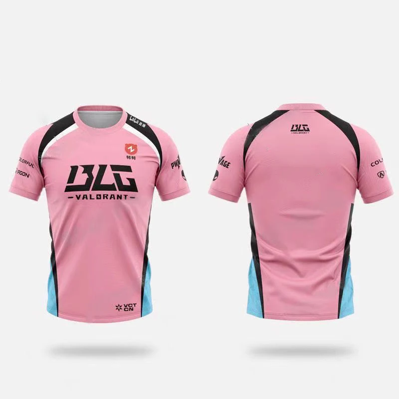 New-BLG-team-uniform-LOL-Valorant-peripheral-fearless-team-uniform-e-sports-short-sleeved ...
