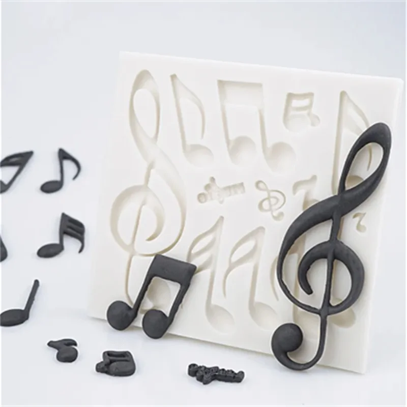 Music Symbol Silicone Mold Music Score Guitar Cello Violin Mold ...