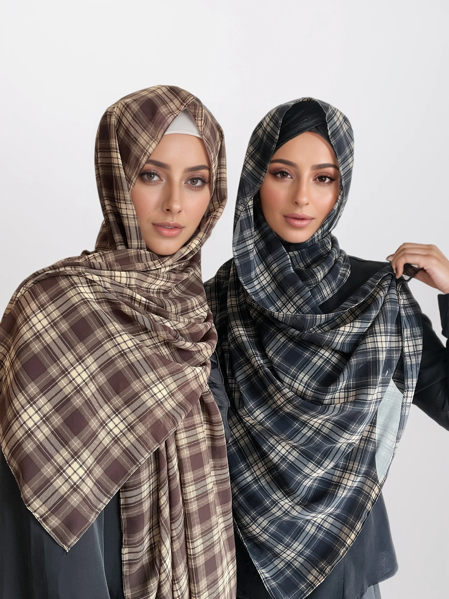 1Pc Ramadan Chiffon Hijab Leopard Print Scarf Muslim Women Hijabs ...