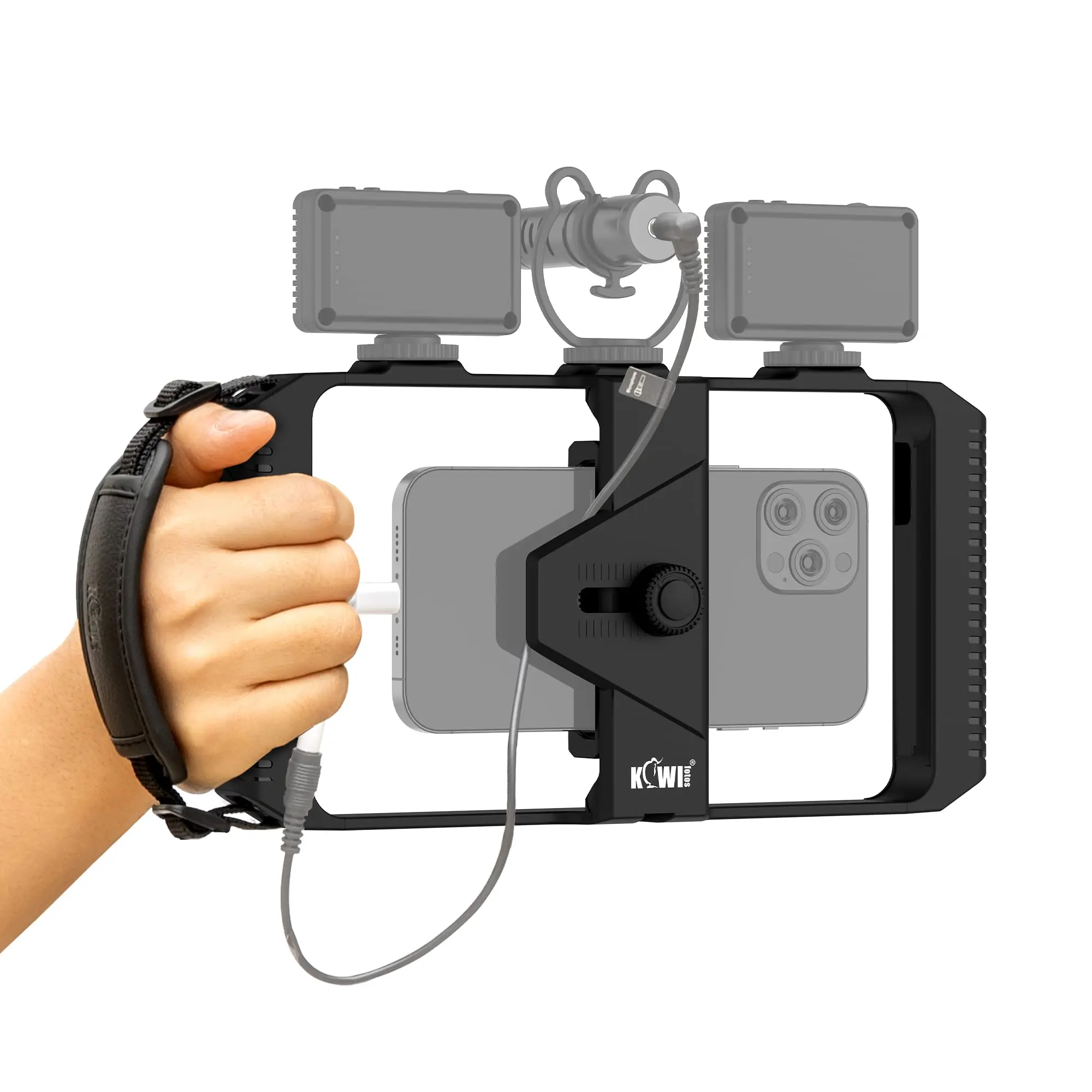 Cellphone-Cage-Hand-Grip-Vlog-Shooting-Mobile-Filmmaking-Case-Phone ...