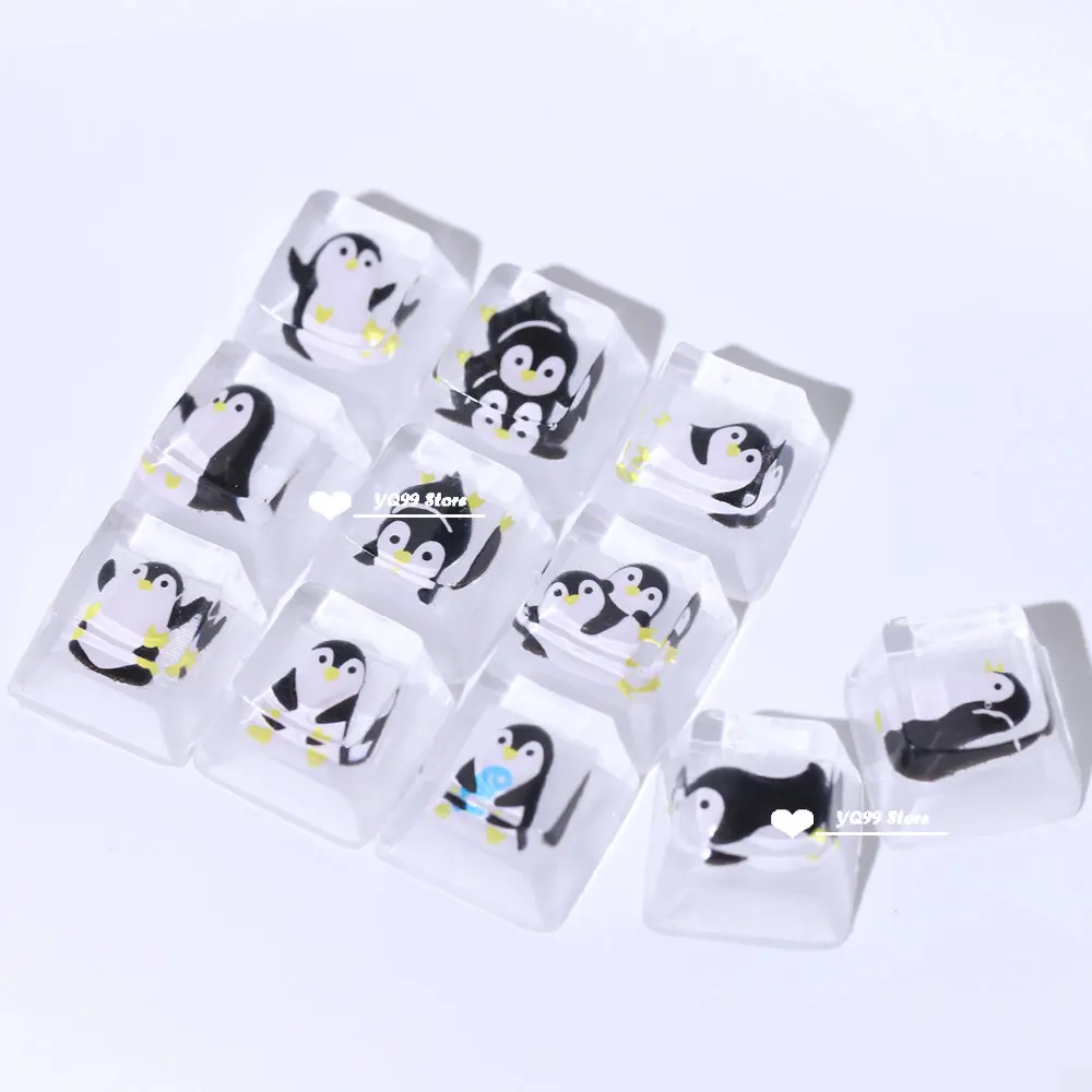 Personalized translucent resin ESC keycaps for girls cute gift For ...
