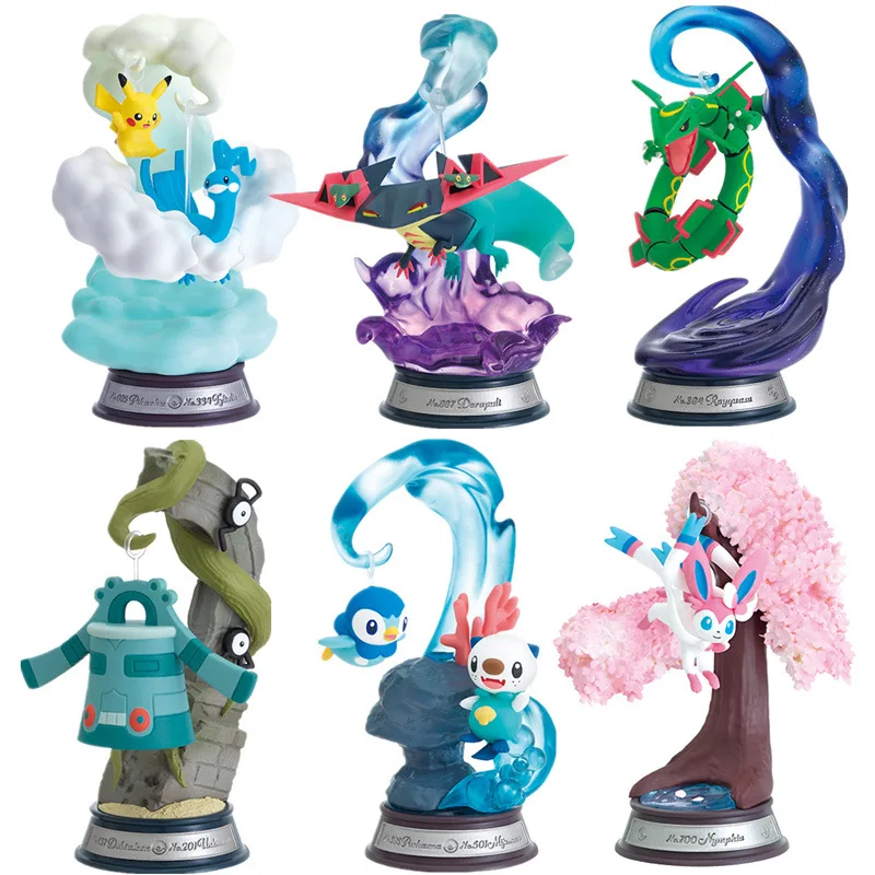 Pokemon Figure Re-Ment SWING VIGNETTE Collection 2 Dragapult Sylveon ...