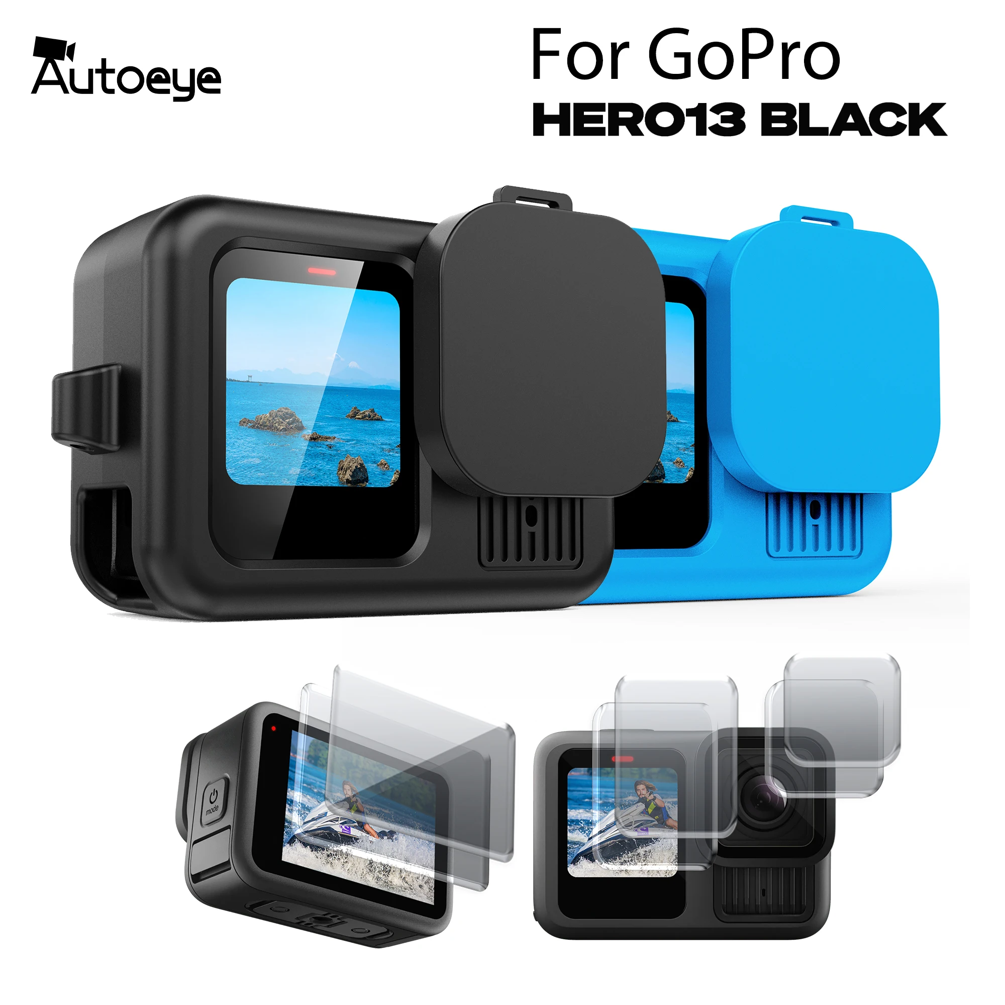 For-GoPro-Hero-13-Black-Accessories-Silicone-Case-Protective-Soft ...