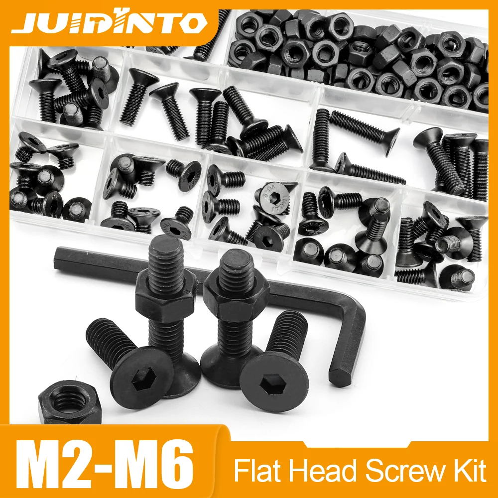 Countersunk-Flat-Head-Hex-Socket-Cap-Screws-Kit-M2-M2-5-M3-M4-M5-M6 ...