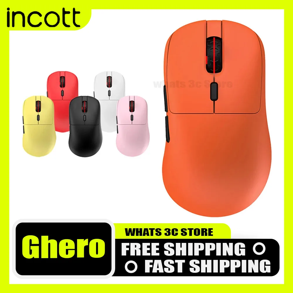 Incott-GHERO-rat-n-inal-mbrico-PAW3395-Sensor-de-modo-Dual-RGB-baja ...