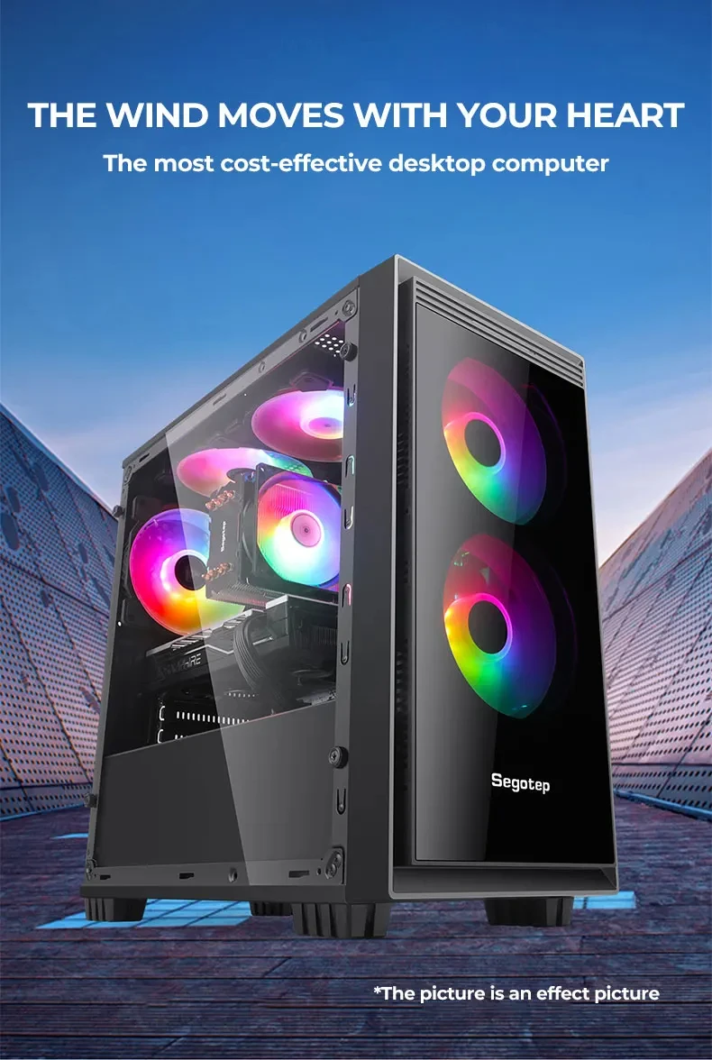 Gaming ATX Full Tower Gamer Computer Case Fan Gaming Computer Cases Pc ...