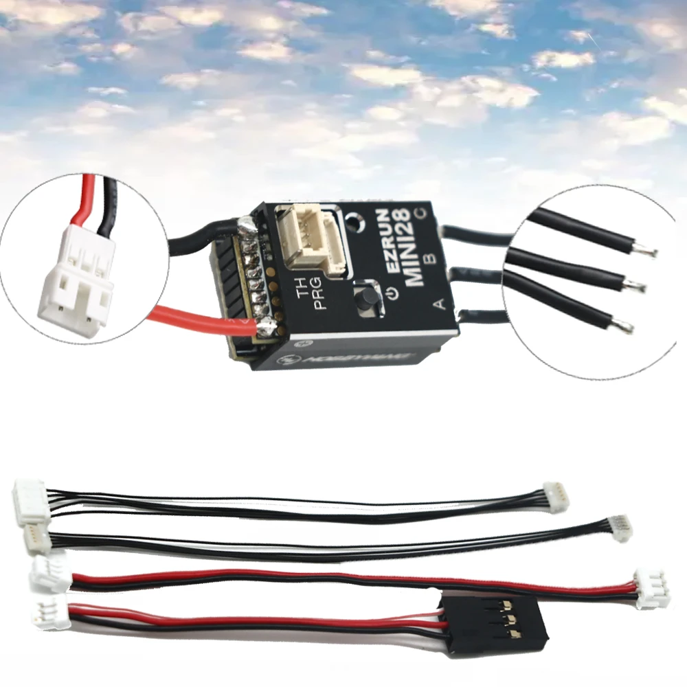 Hobbywing 브러시리스 ESC 소형 사이즈 지원 블루투스 설정, EZRUN MINI28, 30A 센서, 1/28 GL ...