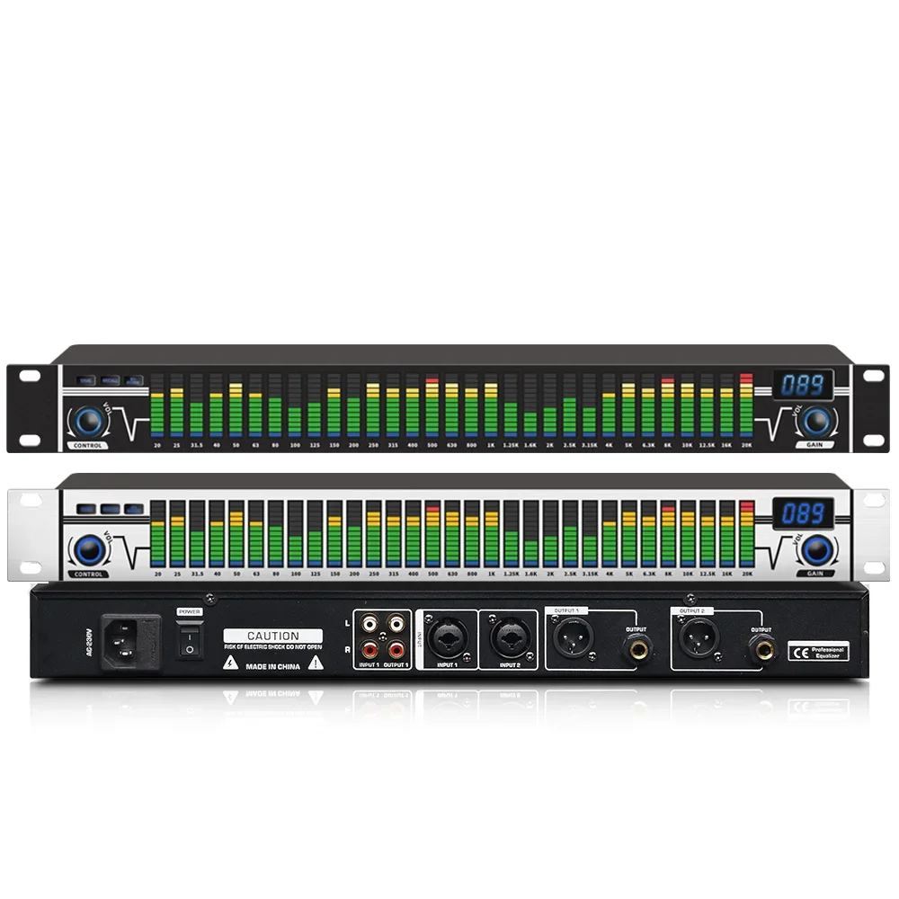 with-Squelch-31-band-graphic-equalizer-audio-digital-Effect-controller ...