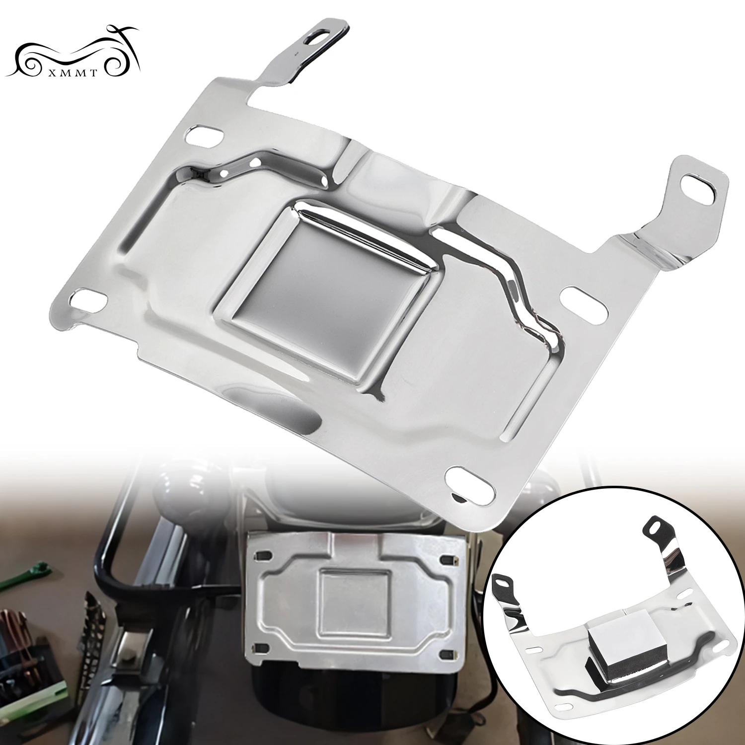 Motorcycle License Plate Relocation Mount Kit For Harley Electra Glide ...