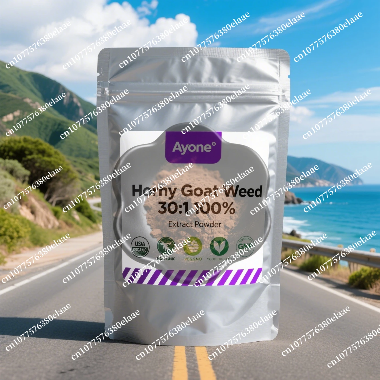 NO.036 Bulk Customized Horny Goat Weed 301 Aluminum Foil Bag Outer ...