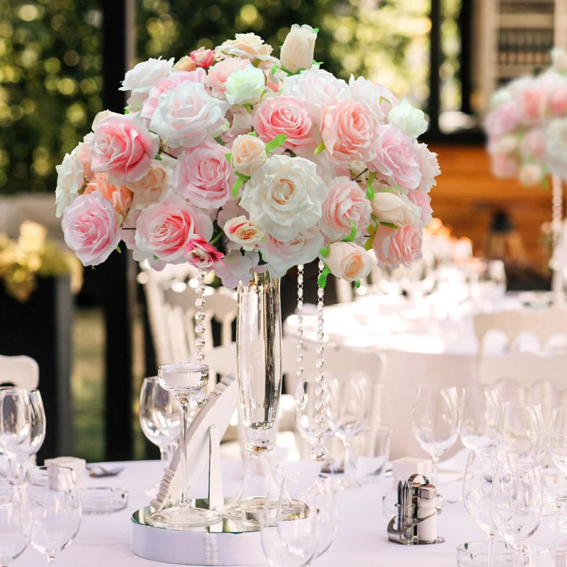 Pink wedding centerpieces 60 photos - Vianawedding.com
