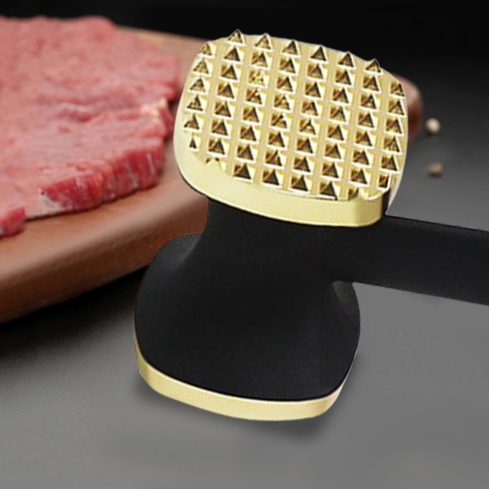 Dual Sided Meat Tenderizer Hammer Heavy Duty Meat Pounder With Non Slip