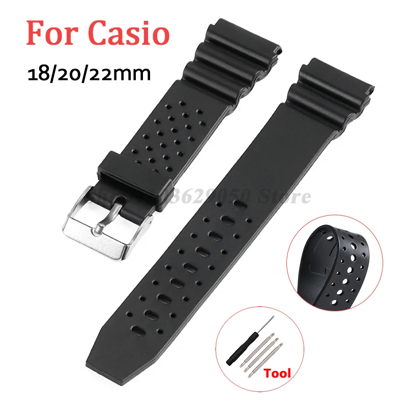18mm-20mm-22mm-Silicone-Watch-Strap-for-Casio-F91W-F84-F105-108-A158 ...