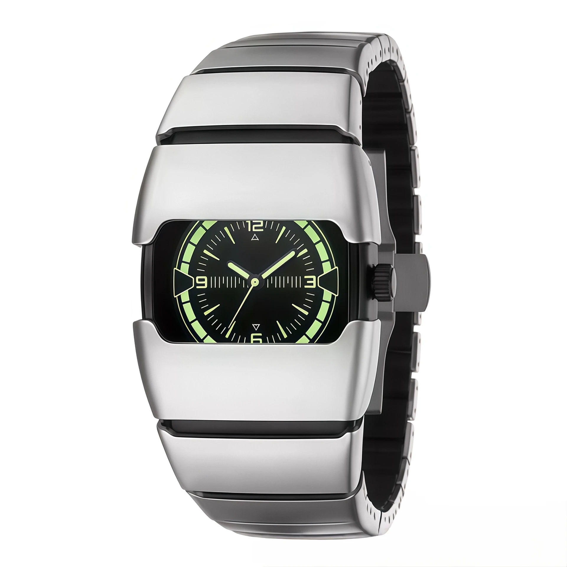 Y2K Millennium Special-Shaped Pre-Owned Original Design Watch Men's and ...