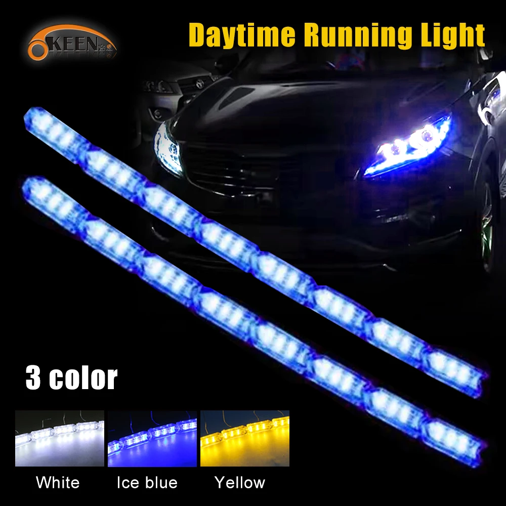 OKEEN-tira-de-luces-LED-de-circulaci-n-diurna-para-coche-l-mpara ...