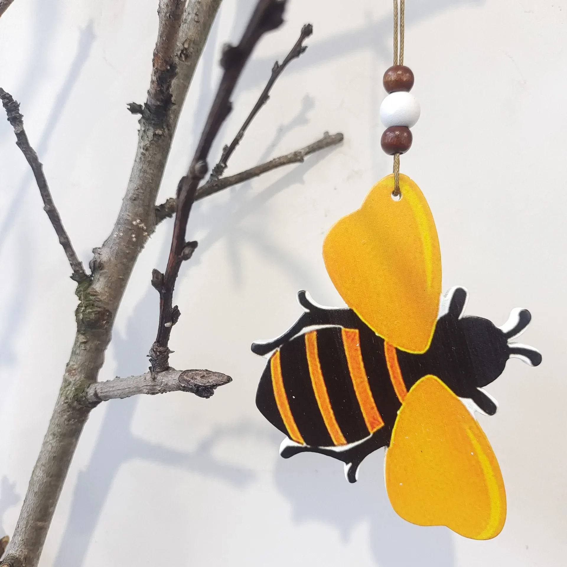 Wooden-Bee-Crafts-Hanger-Creative-Countryside-Style-Wooden-Bees-Nest ...