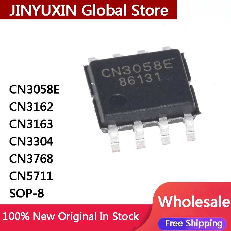 10Pcs-New-Original-CN3058E-CN3162-CN3163-CN3304-CN3768-CN5711-SOP-8-IC ...
