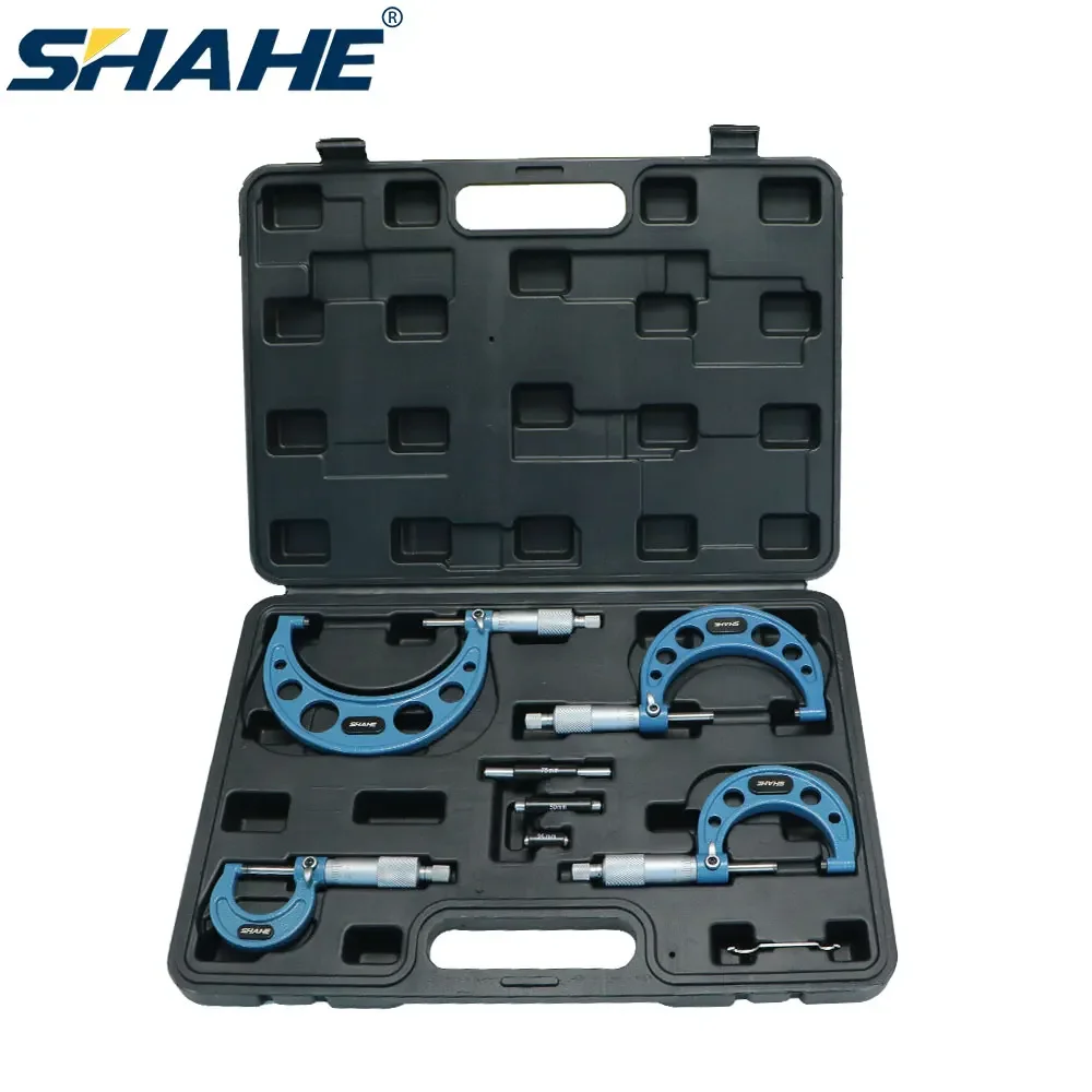 SHAHE-Outside-Micrometer-Set-0-25mm-25-50mm-50-75mm-75-100mm-0-01mm ...