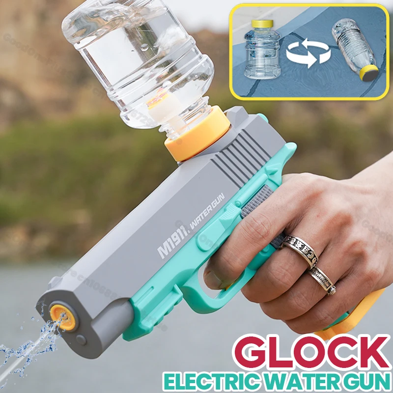 Summer Electric Water Gun Glock Water Gun High Pressure Automatic Water ...