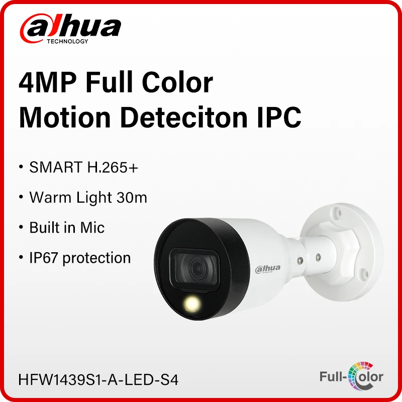 Dahua Outdoor 4MP Full Color Network Camera Motion Detection Mini ...