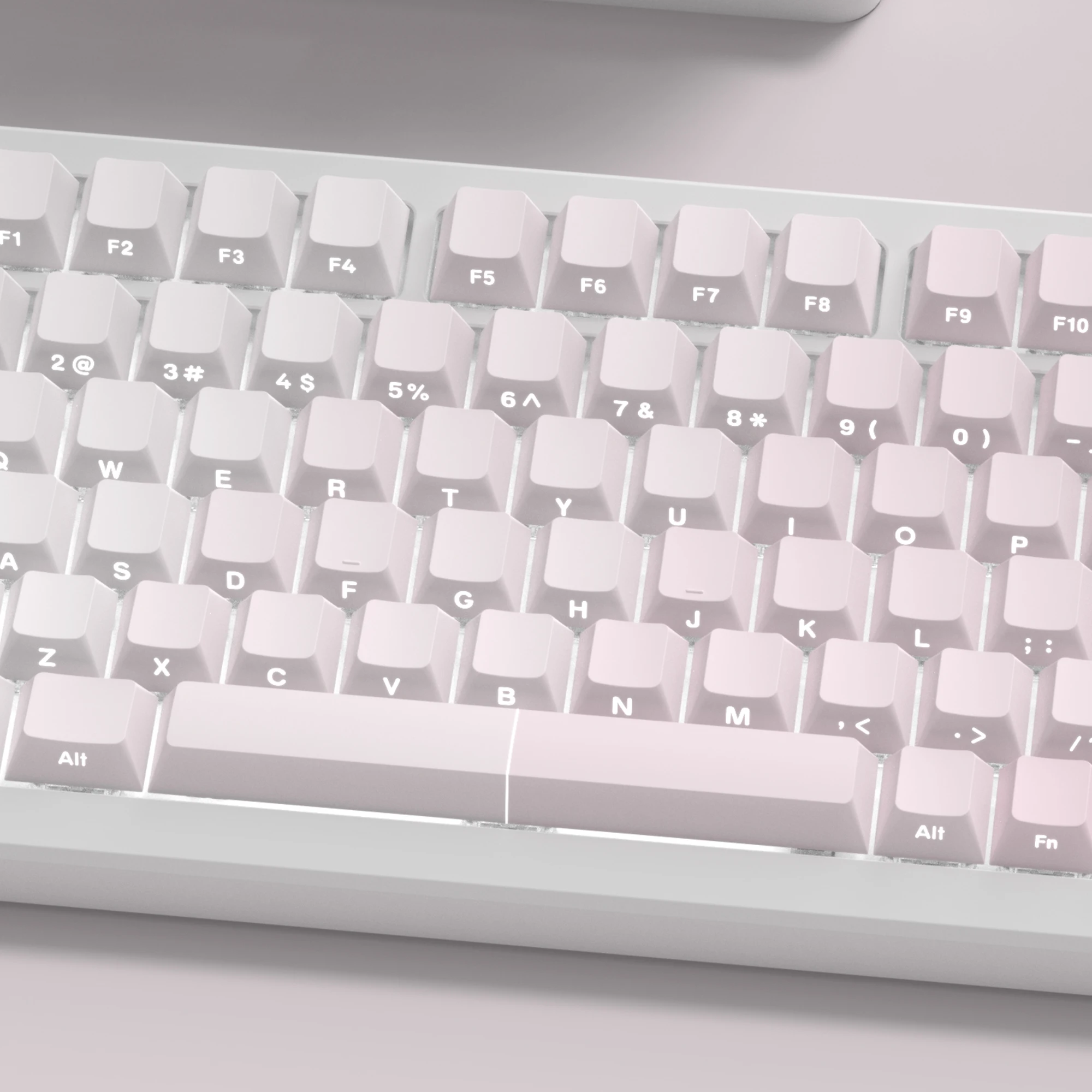 121-Key-Gradient-Pink-Side-Print-Shine-Through-PBT-Double-Shot-Backlit ...