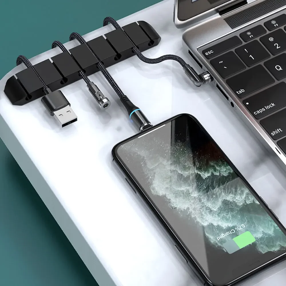 Cable-Organizer-Silicone-USB-Cable-Winder-Desktop-Tidy-Management-Clips ...