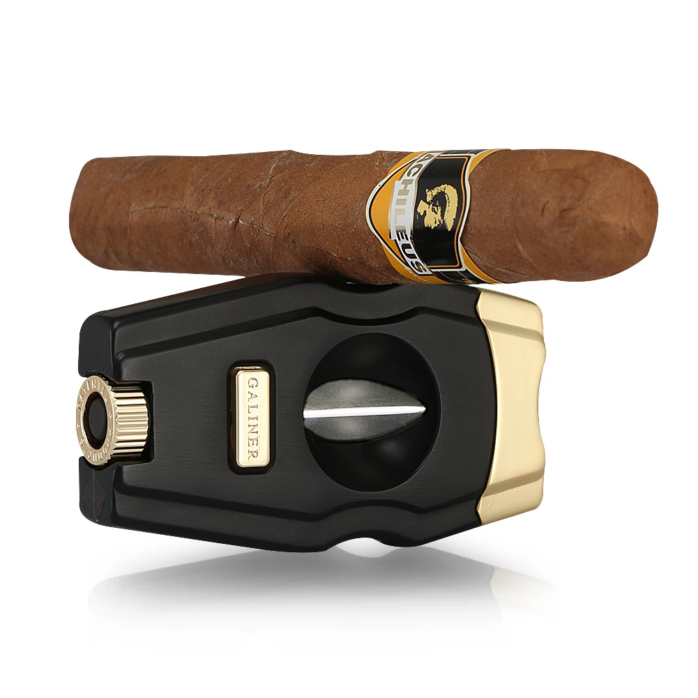 GALINER-Luxury-Cigar-V-Cutter-With-Punch-Clipper-Professional-Cigar ...