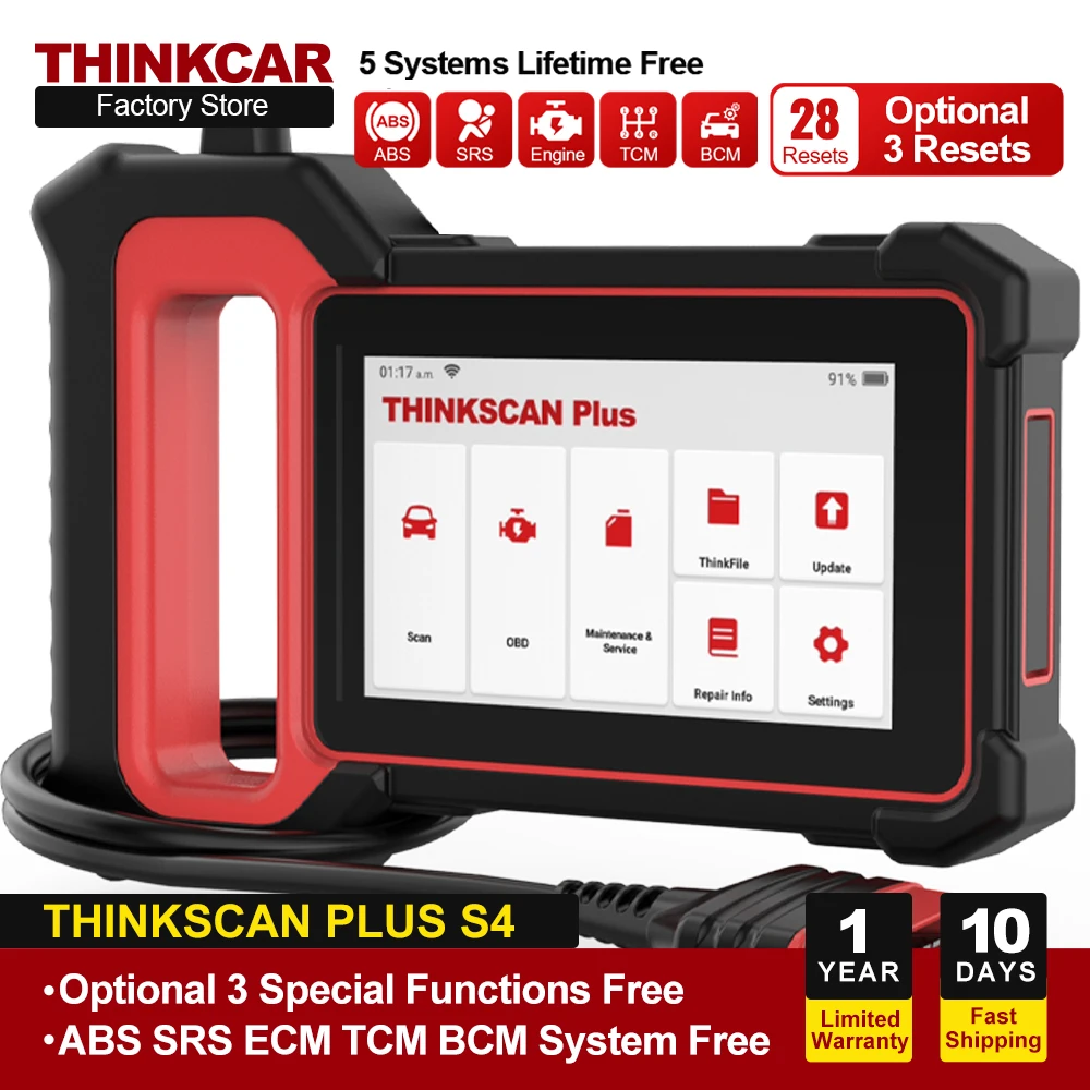 Thinkcar Thinkscan Plus S4 S5 S6 Obd2 Scanner Professional Car ...
