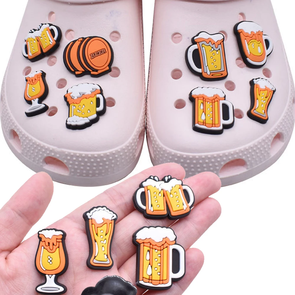 Wholesale-1pcs-PVC-Shoe-Accessories-for-Crocs-Charms-Beer-Badge-Women ...