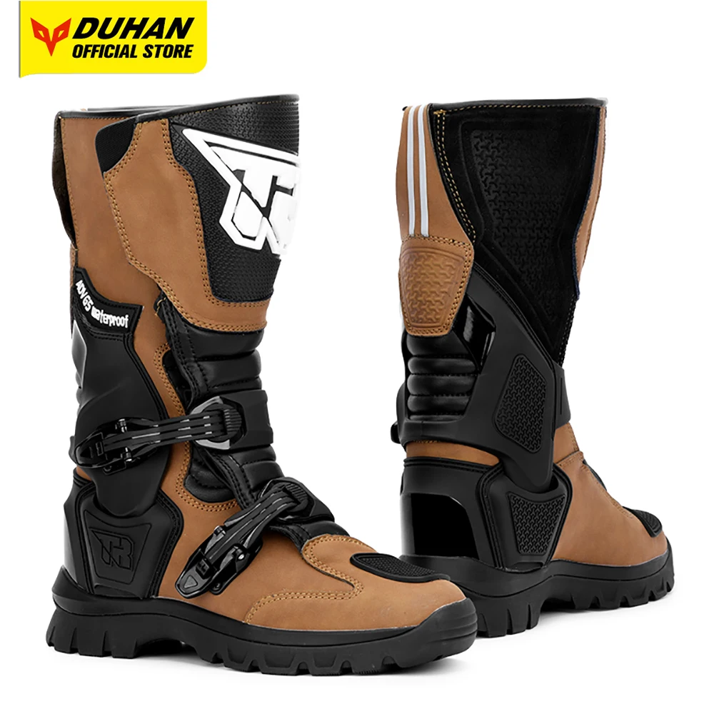 Professional Motorcycle Boots Waterproof Motocross Boots Men's Wear ...