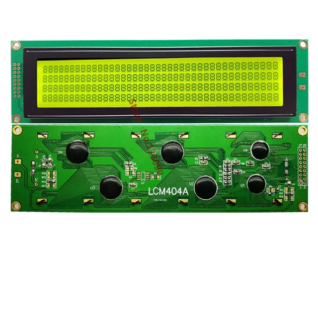 5V LCM4004A 40x4 4004 40*4 404 Character LCD Module Display Yellow ...