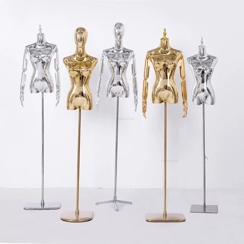 Electroplated-Women-s-Clothing-Mannequins-Props-Clothing-Store-Female ...