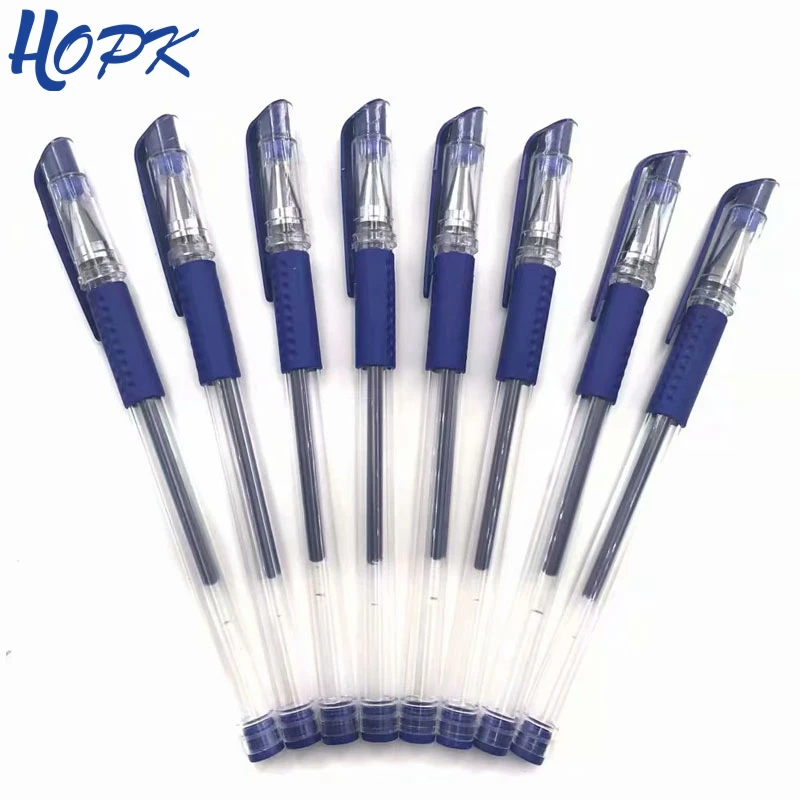 8 Pcs/set Red Blue Black ink Gel Pen 0.5mm Writing Neutral Pens Simple ...