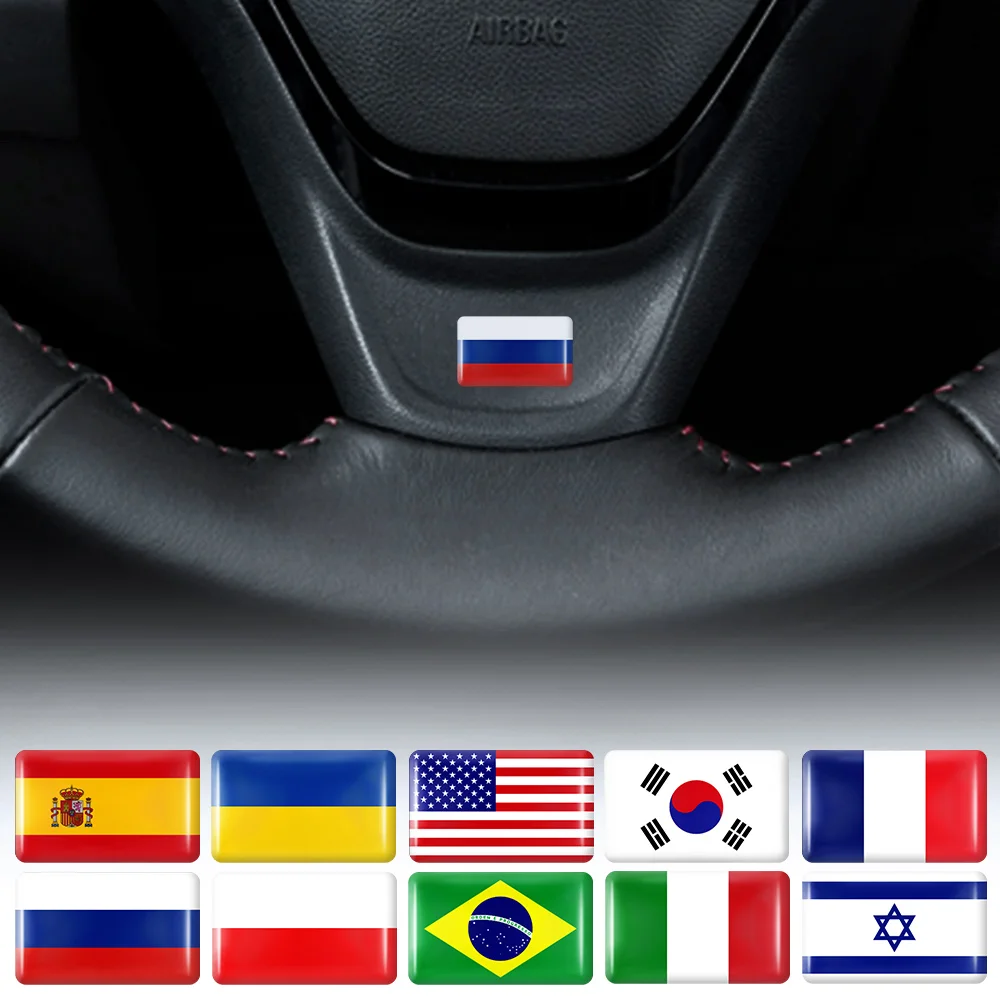 20-50pcs-Car-Styling-3D-Epoxy-National-Flags-Emblem-Stickers-For-United ...