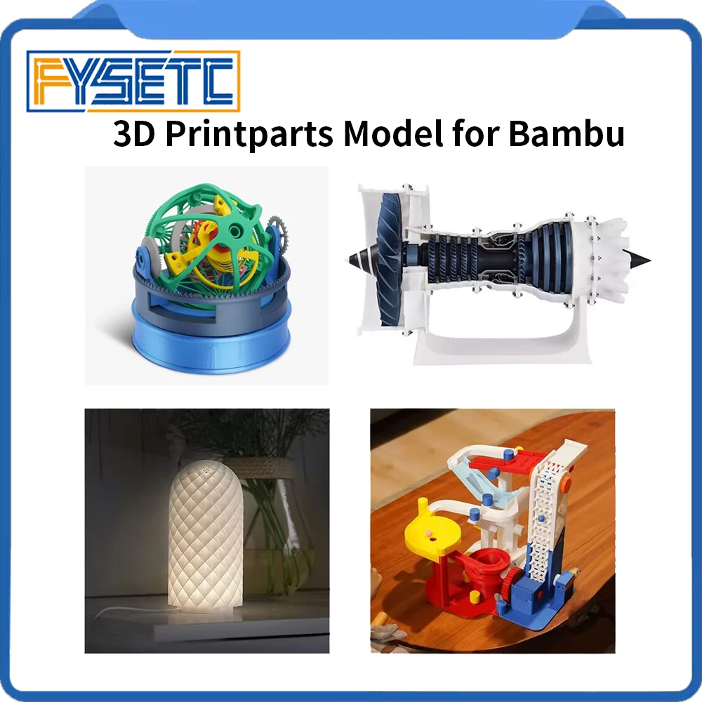 For-Bambu-Lab-Aircraft-engine-LED-Light-Marble-Track-Three-axis ...