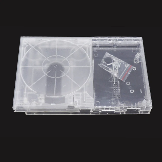 For PS2 Slim Shell Transparent Flip Top Case For PS2 Slim 70000 90000 ...