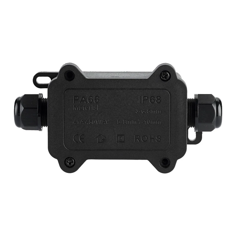 IP68 Waterproof Junction Box 2 Way Plastic Junction Box For Outdoor ...