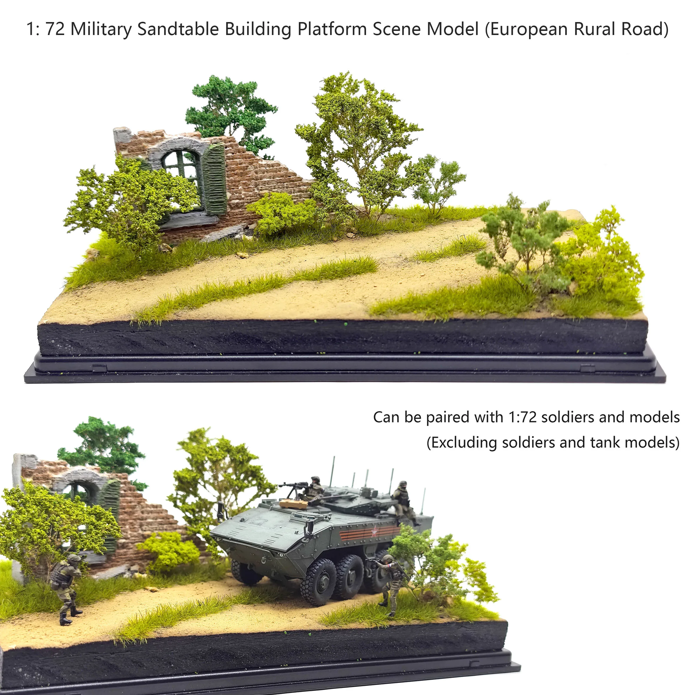 1-72-Military-Sandtable-Building-Platform-Scene-Model-European-Rural ...