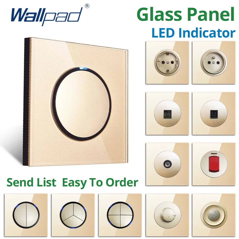 Wallpad-Wall-1-2-3-4-Gang-2-Way-Light-Switch-With-LED-Indicator-EU ...