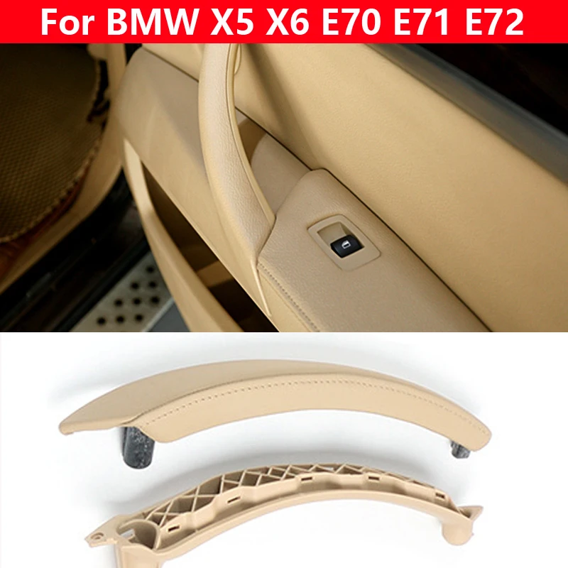 For BMW X5 X6 E70 E71 E72 Car Inner Door Panel Handle Pull Trim Cover ...